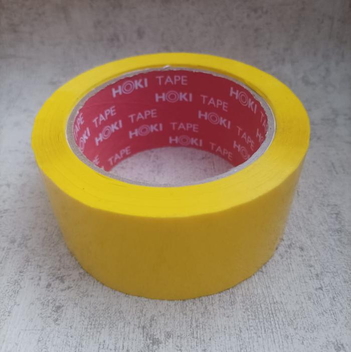 Promo Lakban WARNA, 2 inch/4,8cm, 90 yard/80 M/satuan - TAPES - Kuning ...