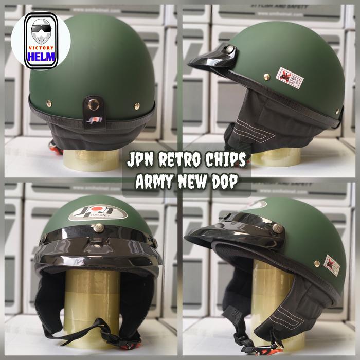 Jual Helm Chip Merek Jpn Warna Army New Dop - Kota Bandung - VICTORY ...
