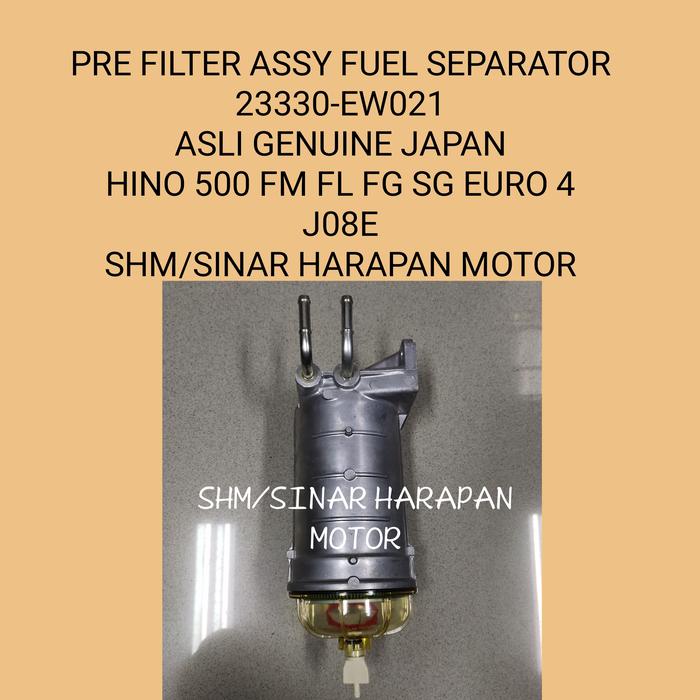 Jual FUEL FILTER ASSY HINO 500 EURO 4 PREFILTER ASSY 23330-EW021 ...