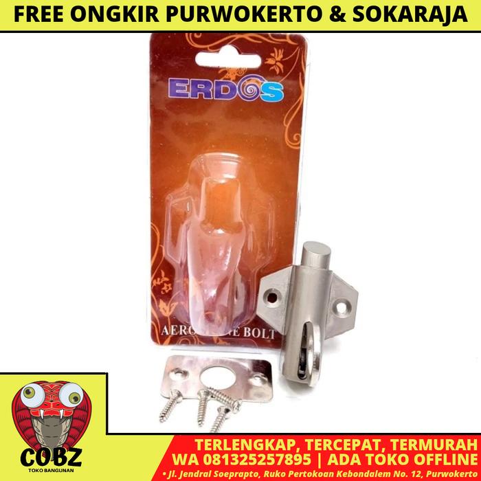 Jual ERDOS Spring Knife Grendel Kodok Pengunci Jendela Besar SS Silver - Kab. Banyumas - COBZ ...