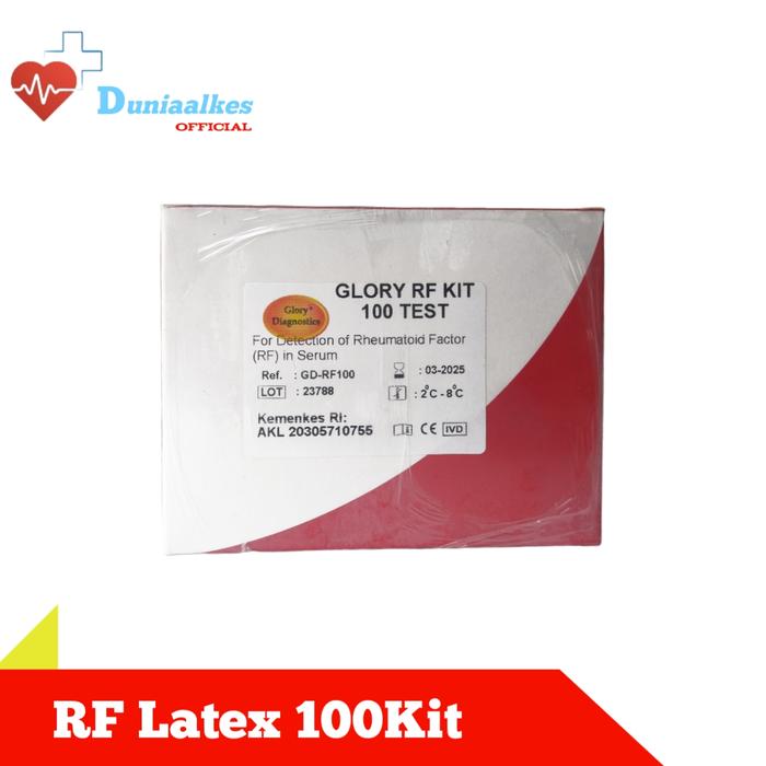 Jual Reagen RF Latex Kit 100 Test glory Diagnostics - Kota Tangerang ...