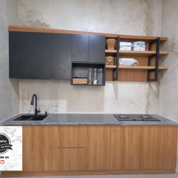 Jual Pembayaran top table kitchen set Rawamangun Granit Star white ...