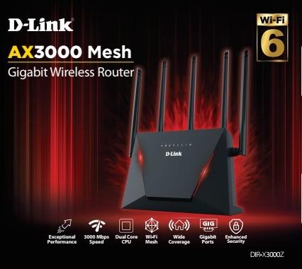 Jual D-Link DIR-X3000Z AX3000 Dual Band Gigabit Wi-Fi 6 Router - Kota Surabaya - PojokITcom ...
