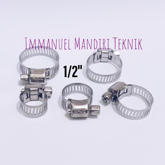 Jual Klem selang 1/2 / hose clamp 1/2 made in taiwan - Jakarta Utara ...