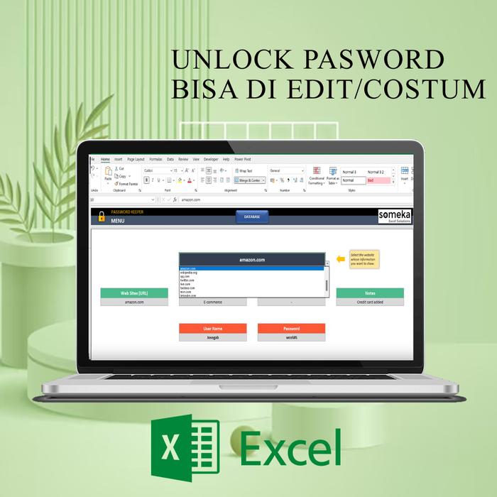 Jual Password Keeper Excel Template - Kab. Bekasi - SOFTWARE ORIGL ...