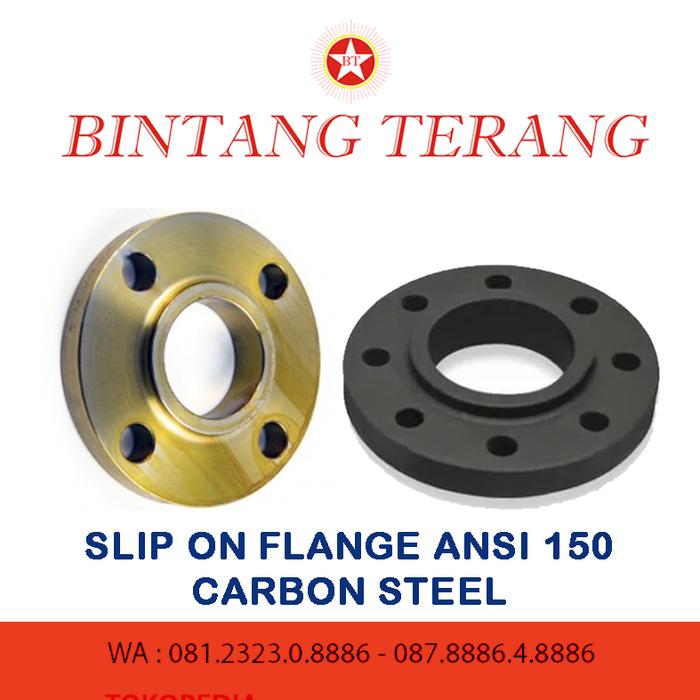 Jual Flange Slip On 6" ANSI 150 / SO RF Flange SORF Carbon Steel 6 inch ...