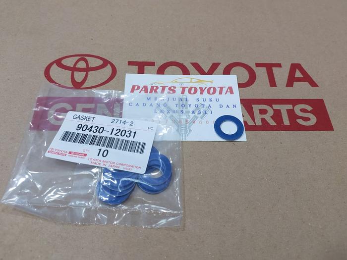 Jual Gasket Ring Paking Oil Oli Mesin Drain Plug 14mm ASLI 90430-12031 ...