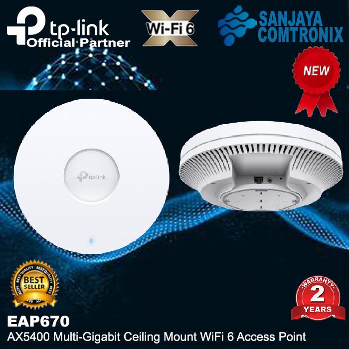 Jual TP-Link EAP670 AX5400 Ceiling Mount WiFi 6 Access Point - Jakarta ...