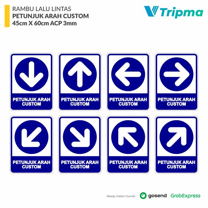 Jual Rambu Petunjuk Arah Kotak 45cm x 60cm Composite / ACP 3mm - Kota ...