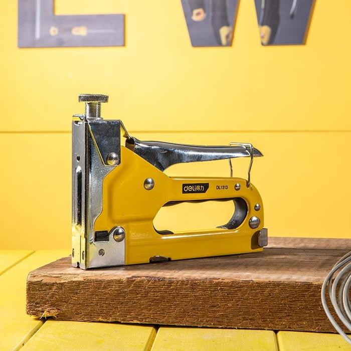 Jual DELI STAPLE GUN / 3 IN 1 STAPLE GUN / STAPLES TEMBAK 3 IN 1 ...