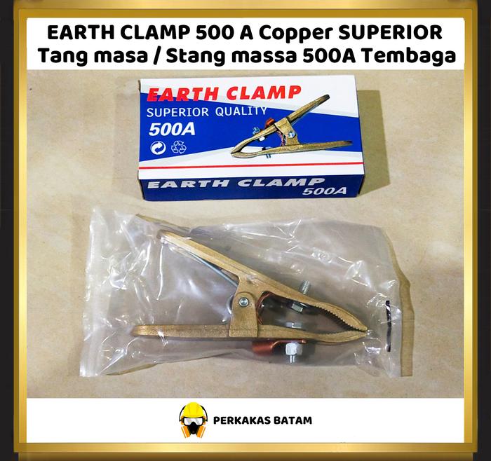 Jual EARTH CLAMP 500 A Copper Tang masa Tembaga / Stang Las massa 500A ...
