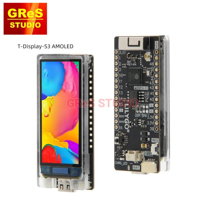 Jual T-Display-S3 AMOLED ESP32-S3 with 1.9 inch AMOLED Display ...