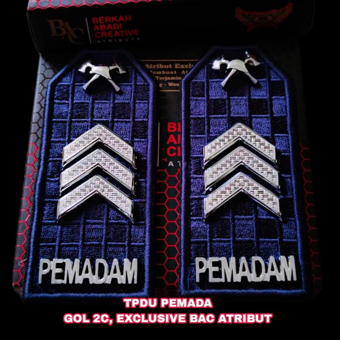 Jual pangkat pdu damkar pemadam kebakaran gol 2c exclusive by BAC atribut - Kab. Bandung Barat ...