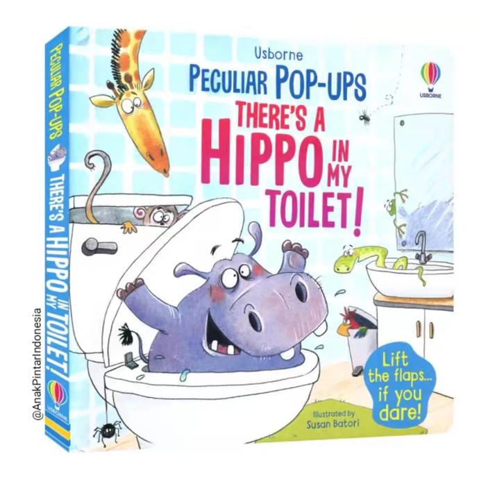 Jual USBORNE PECULIAR POP-UPS THERE'S A HIPPO IN MY TOILET! - Kota ...