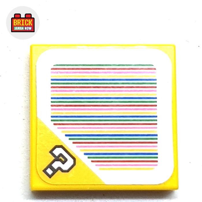 Jual Lego Tile 2x2 Super Mario Scanner Code Question Mark Block Pattern ...