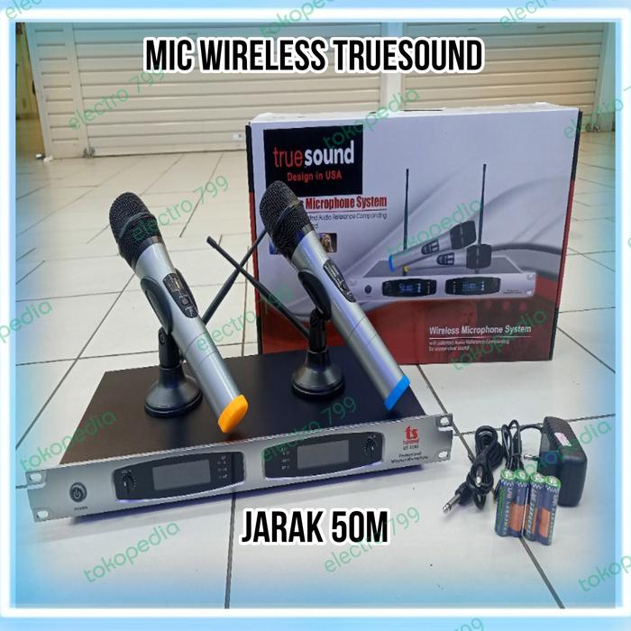 Jual Mic wireless Truesound Original (jarak mic bisa sampai 50meter ...