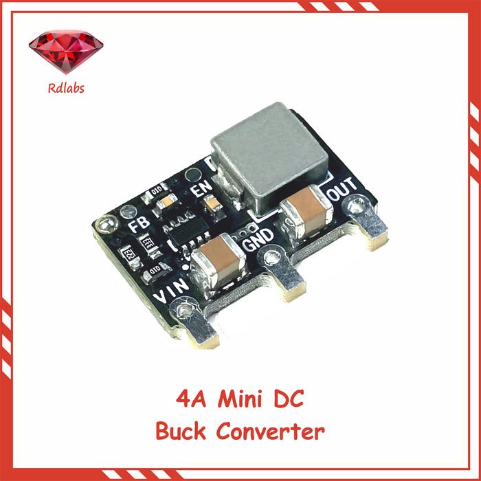 Jual 98% 4A Mini DC-DC Buck Converter 6V-16V 9V 12V to 5V 3.3V Step ...