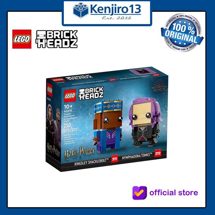 Jual Lego Brickheadz 40618 Kingsley Shacklebolt & Nymphadora Tonks ...
