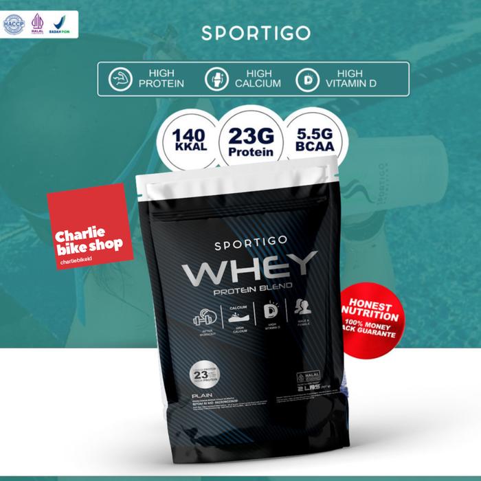 Promo Sportigo Whey Protein Blend Isolate Concentrate 2lbs - Plain ...