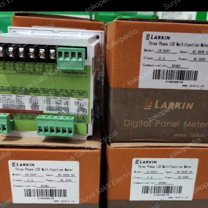 Jual LR-3D3Y Digital Power meter Multifunction Meter Larkin LR3D3Y ...
