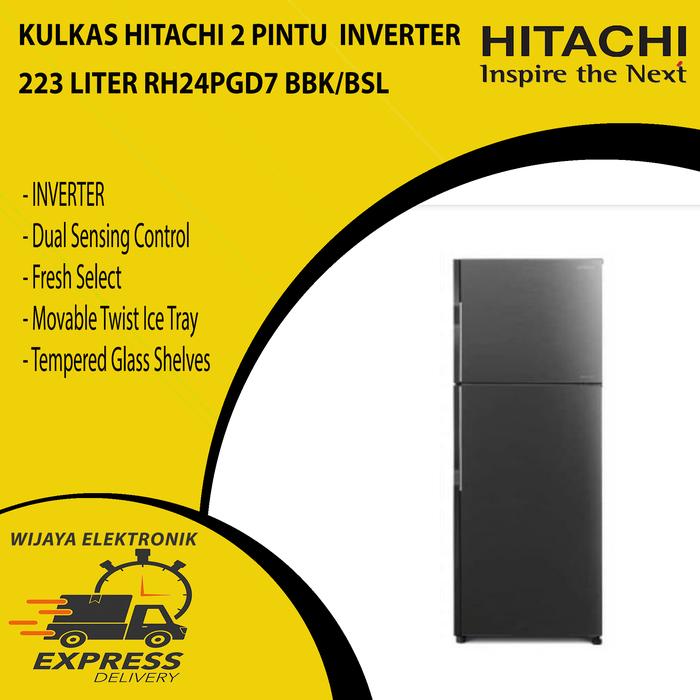 Promo KULKAS HITACHI 2 PINTU INVERTER 223 LITER RH24PGD7 BBK/BSL Cicil 0% 3x - Kota Tangerang ...