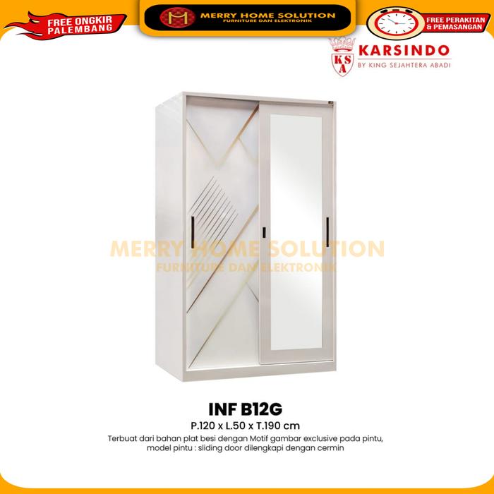 Jual lemari pakaian plat besi / lemari besi karsindo /gerobok besi INF ...