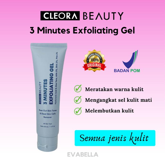 Jual Cleora Beauty 3 Minutes Exfoliating Gel Eksfoliasi Exfoliasi Gel ...