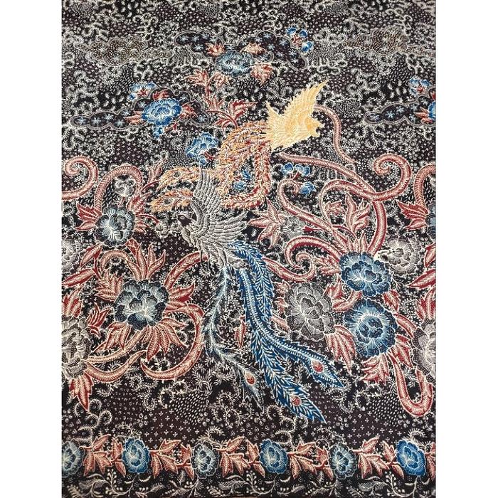 Jual Kain Batik Meteran Potongan Motif Peksi Latar Lasem - Hitam, 0,5 ...