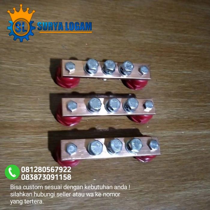 Jual busbar tembaga 3mm x 20mm x 100mm - busbar grounding - Murni ...