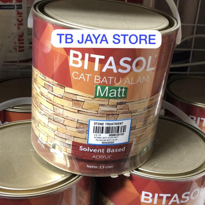 Jual CAT BATU ALAM BITASOL BATU ALAM MATT MATTE 2.5 LITER - Jakarta ...