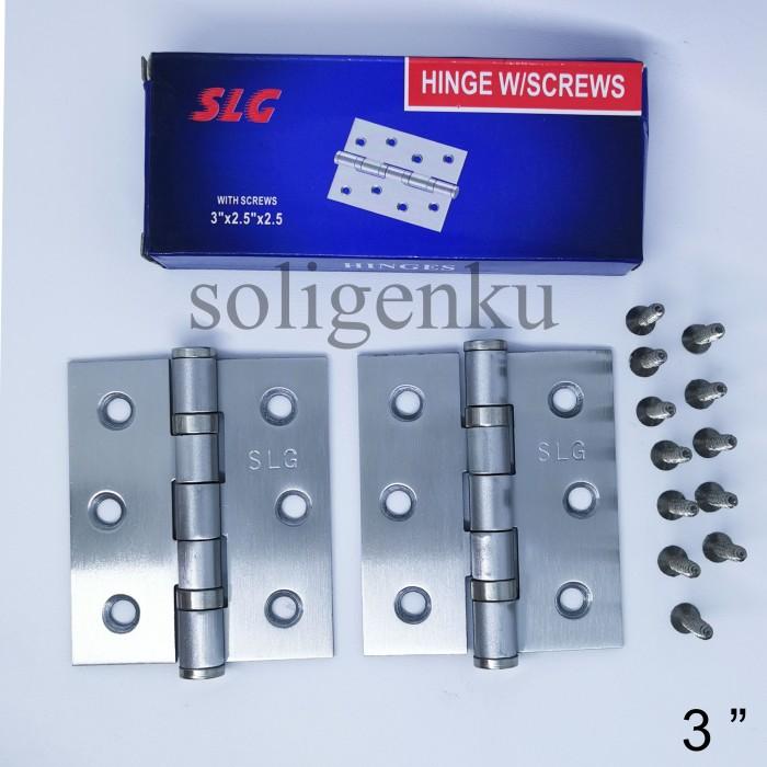 Jual Engsel Tebal SOLIGEN 3" Stainless ENGSEL JENDELA PINTU 3 INCH ...