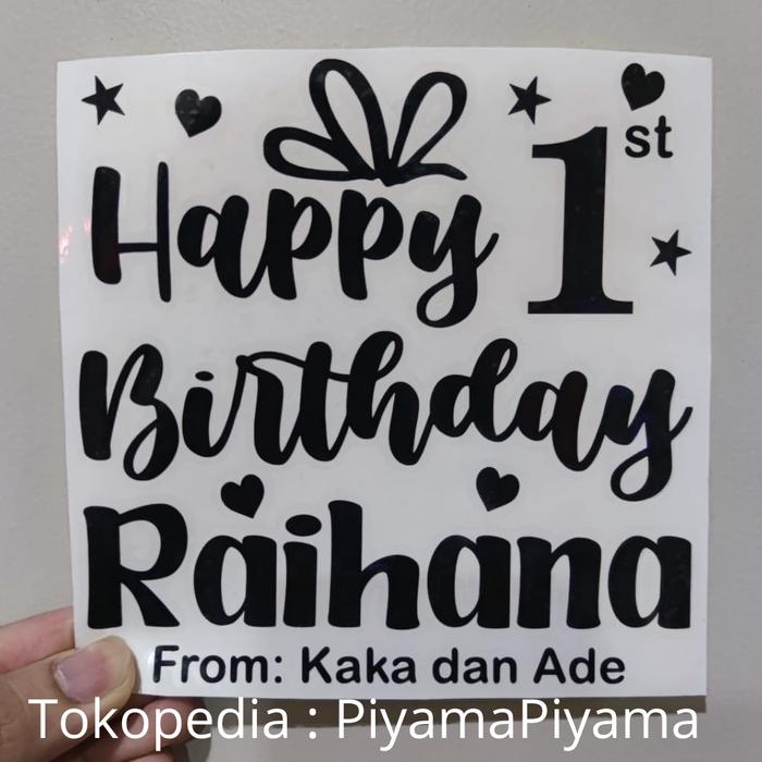 Jual Stiker Custom Balon PVC 36 inch Ukuran 30x30cm Sticker Cutting ...