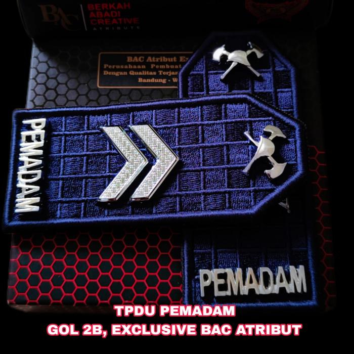 Jual pangkat pdu damkar pemadam kebakaran gol 2b exclusive by BAC atribut - Kab. Bandung Barat ...