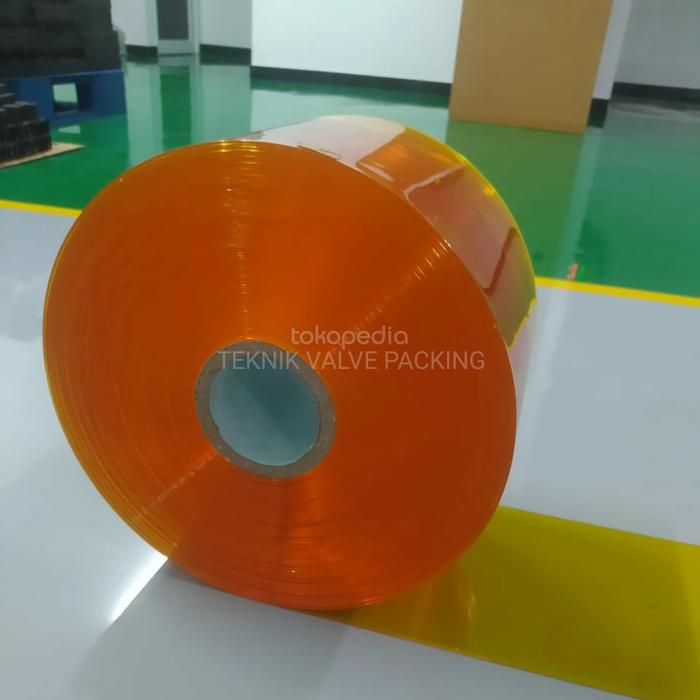 Jual PVC STRIP CURTAIN / Tirai Pvc Plastik Pvc Warna Orange ( Meteran ...
