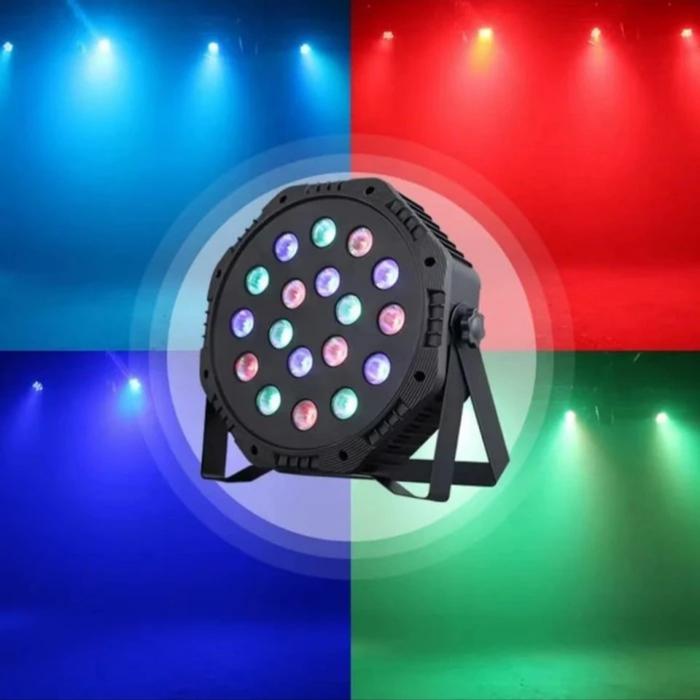 Jual Lampu sorot disco led RGB 18 led Ac 220V / Lampu par disco RGB 18 ...
