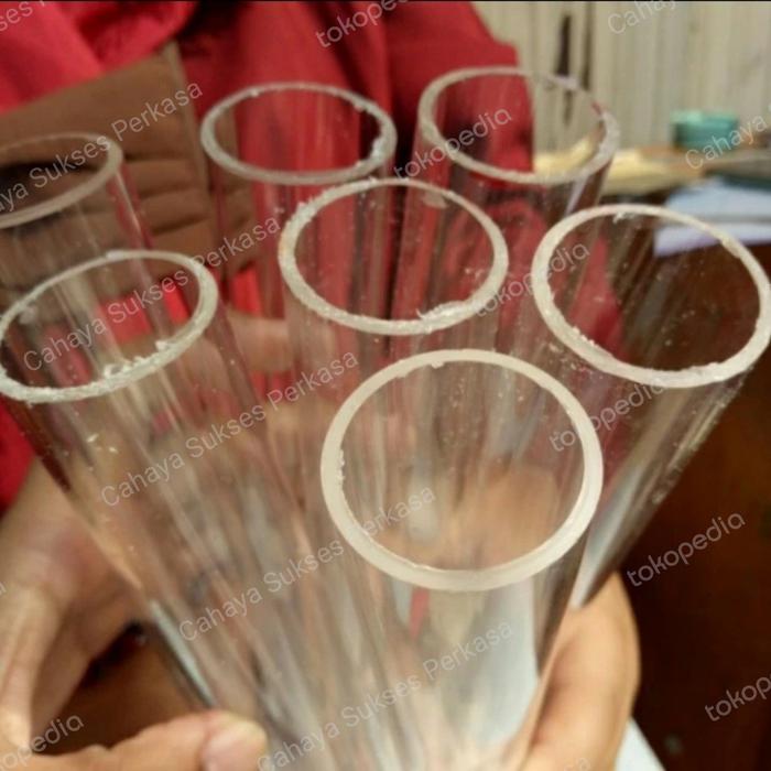 Jual pipa akrilik bening 1-1/2" inch / pipe acrylic clear bening ...