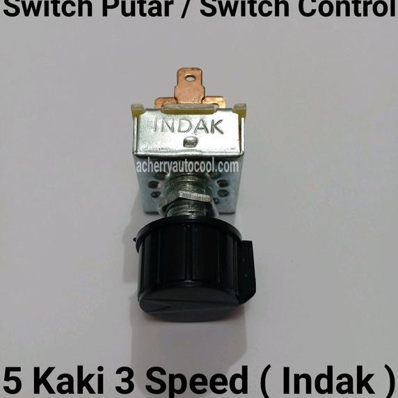 Jual Saklar Putar Universal AC Mobil 5 Kaki 3 Speed Switch Control ...