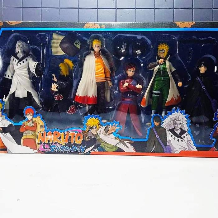 Jual mainan figure boxset naruto baoruto gaara sasuke madara uchiha ...