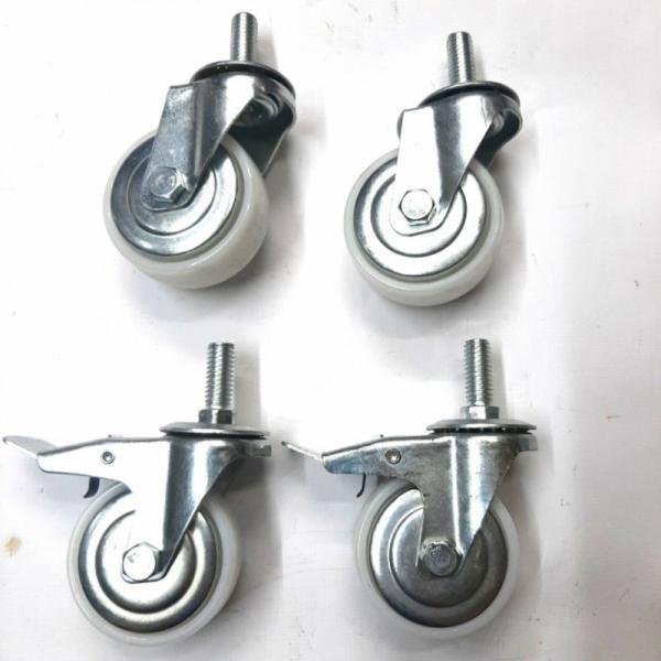Jual roda troli nilon 3 inch baut rem polos drat 12 NEW - Jakarta Barat ...