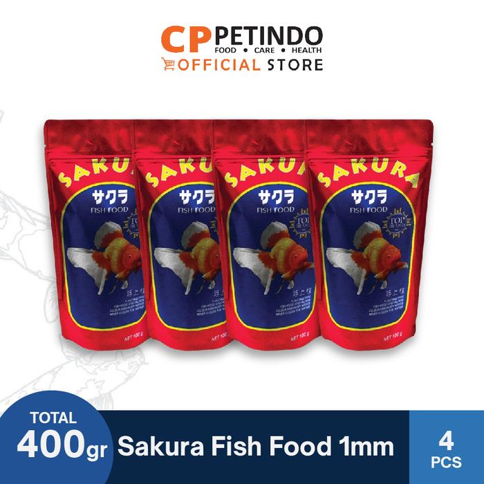 Promo Sakura Fish Food Floating Type 1mm Pakan Ikan Hias 100gr - Isi 4 ...