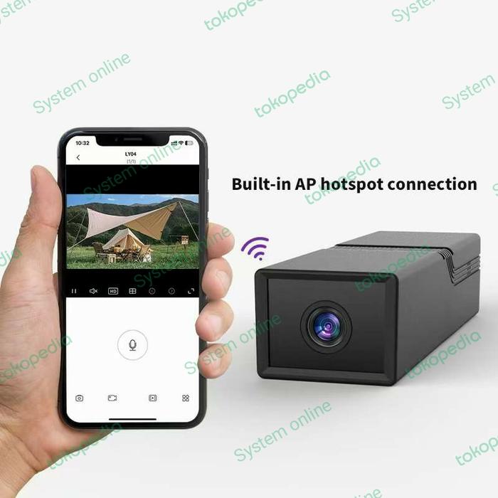 Jual IPCam Spy CCTV Mini Home Security Wireless HD Mini App V380Pro ...