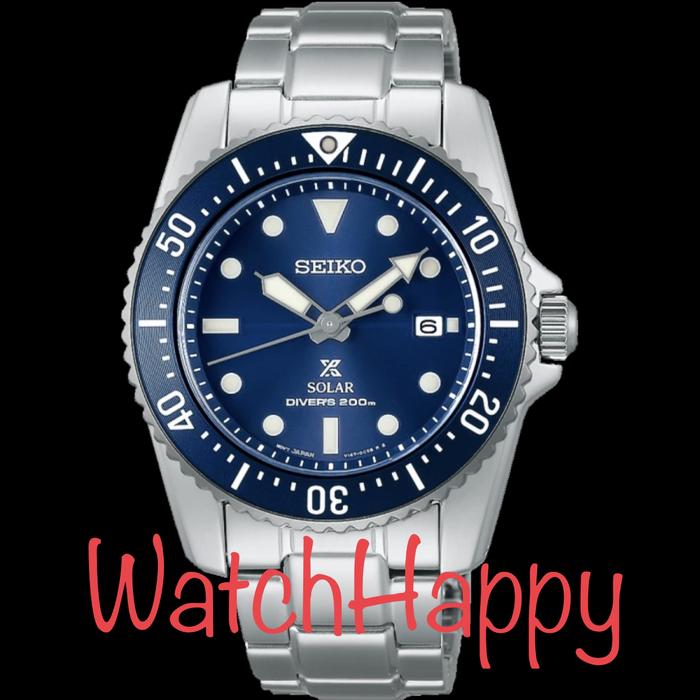 Jual SEIKO SNE585P1 PROSPEX SOLAR SCUBA DIVER SNE585 BLUE DIAL 100 ...