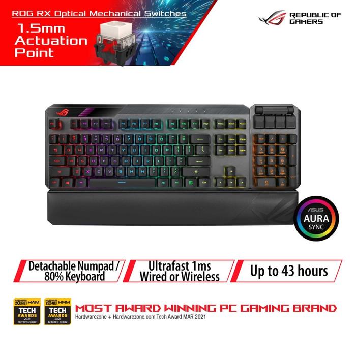 Jual Keyboard ASUS ROG Claymore II Mechanical Gaming Keyboard with ROG ...