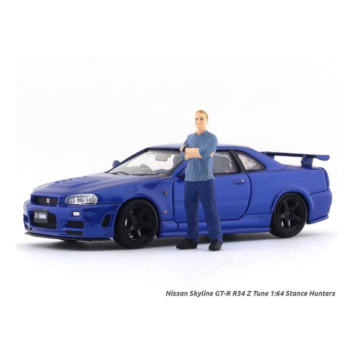 Jual 1/64 STANCE HUNTERS NISSAN SKYLINE R34 Z TUNE BLUE With FIGURE ...