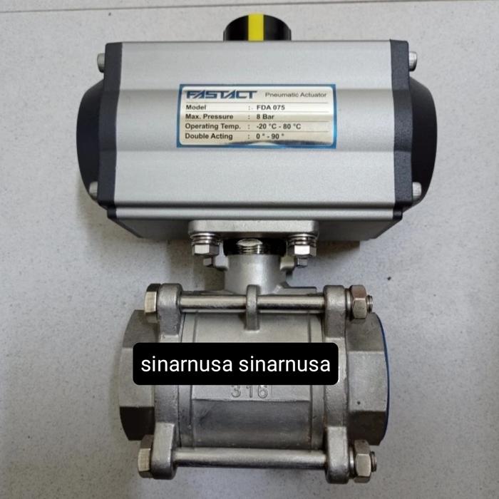 Jual Ball Valve Pneumatic Actuator Stainless Drat 4 " DN 100 Double Acting - Jakarta Barat ...