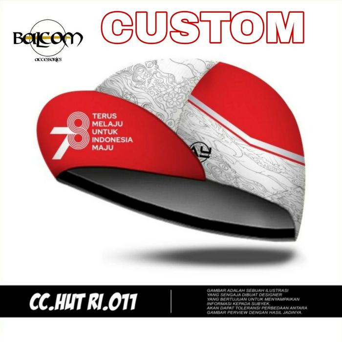 Jual CYCLING CAP CUSTOM | TOPI SEPEDA CUSTOM | BISA PAKAI DESAIN ...