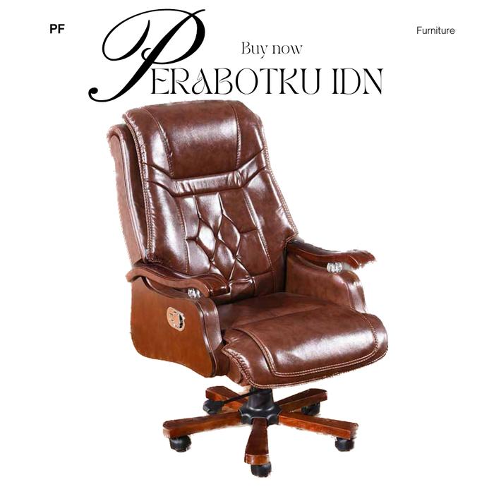 Jual KURSI DIREKTUR KURSI MANAGER BANGKU KERJA BOSS OFFICE CHAIR KULIT ...