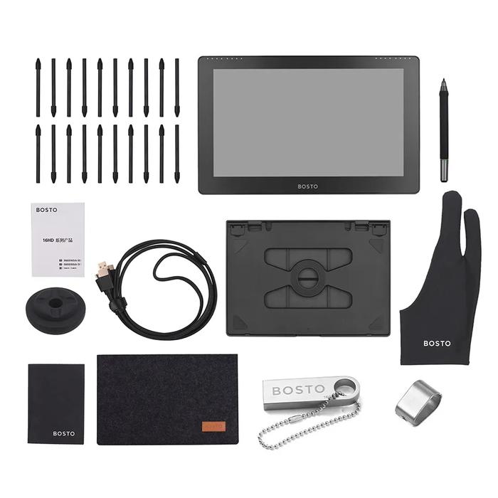 Jual Pen Tablet Display Bosto Bt-16hd 15,6 Inch Wacom Huion Alternatif Di Seller Yama ...