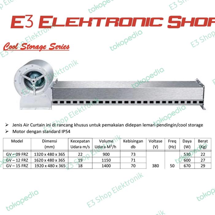 Promo Kipas Angin Listrik Green Air Curtain Cold Storage GV-15FRZ FRZ Cicil 0% 3x - Jakarta ...