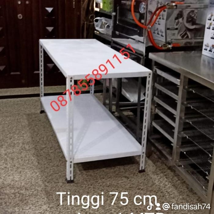 Jual Rak plat besi kompor tebal serbaguna P 100 L 50 T 60cm susun 2 ...
